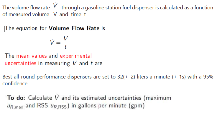 Solved The volume flow rate through a gasoline station fuel | Chegg.com
