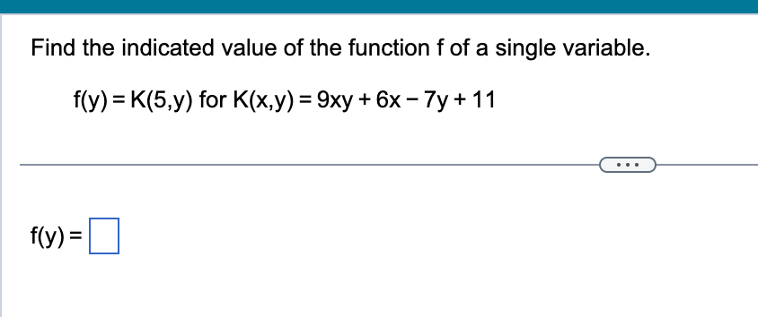 Solved Find the indicated value of the function f of a | Chegg.com