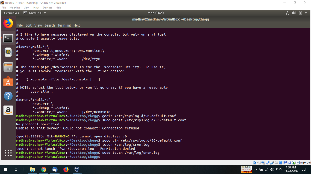 Ubuntu Turn Daemon Cron Logging Features Setting Daemon Log Error Cron Log Debug Stratus