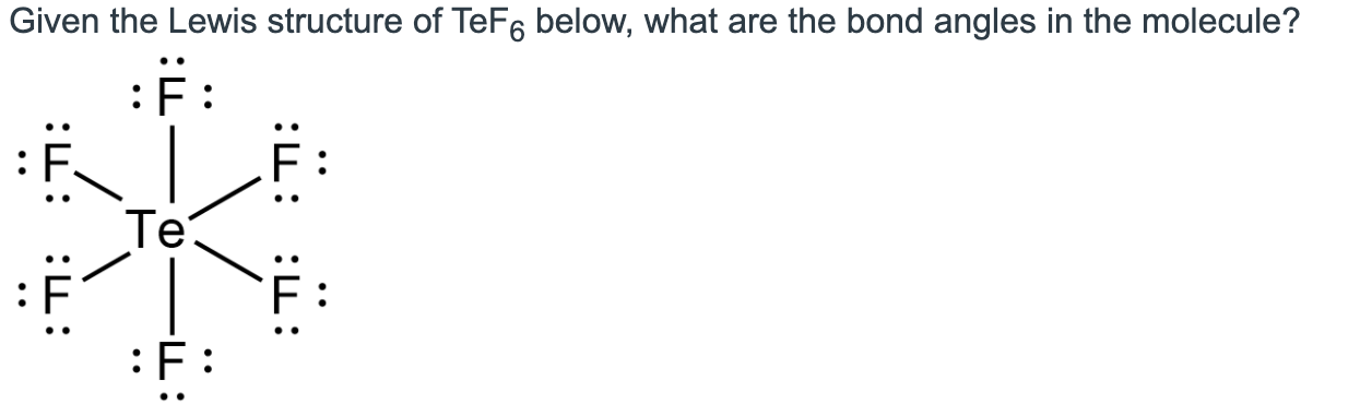 Tef6 Lewis Structure