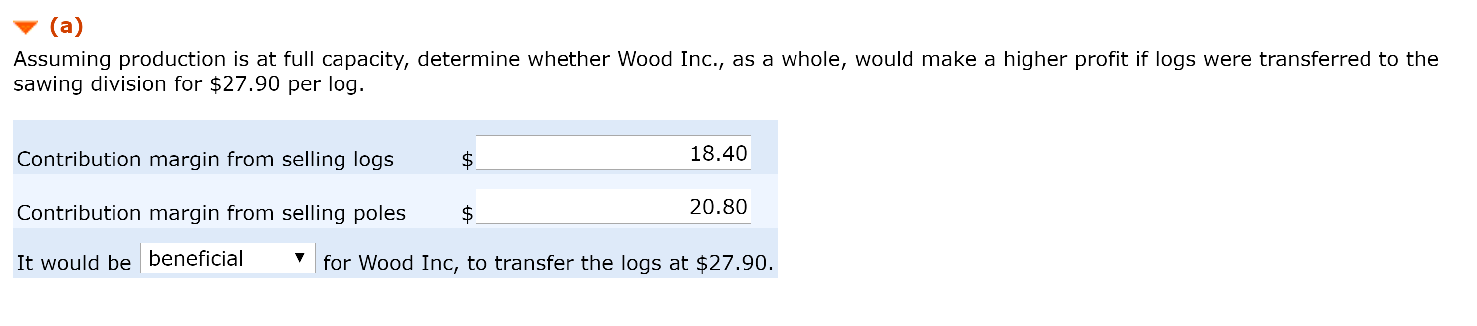 Solved Problem 9-42A (Part Level Submission) Wood Inc. | Chegg.com