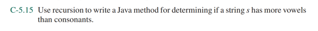 Solved C-5.15 Use recursion to write a Java method for | Chegg.com