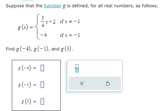 Solved Suppose that the function g is defined, for all real | Chegg.com