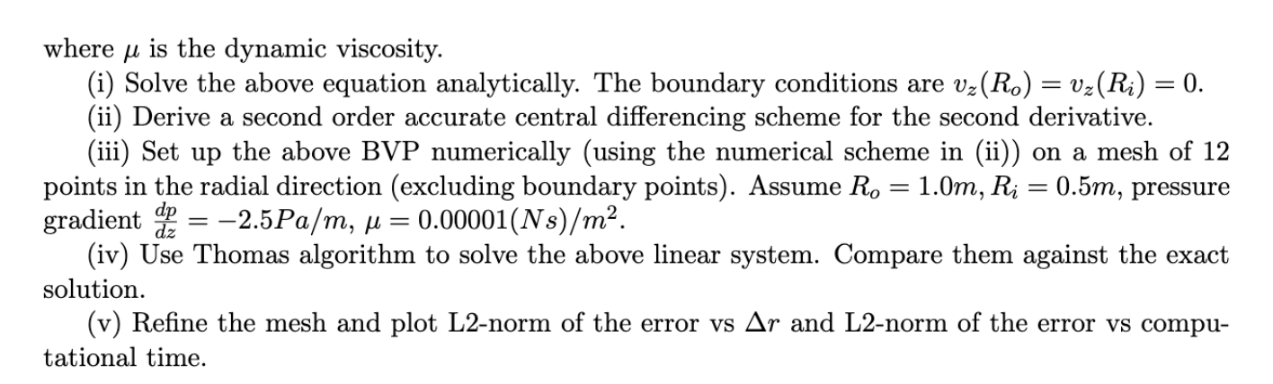 Problem 2 (60 points) Consider the axial flow of an | Chegg.com