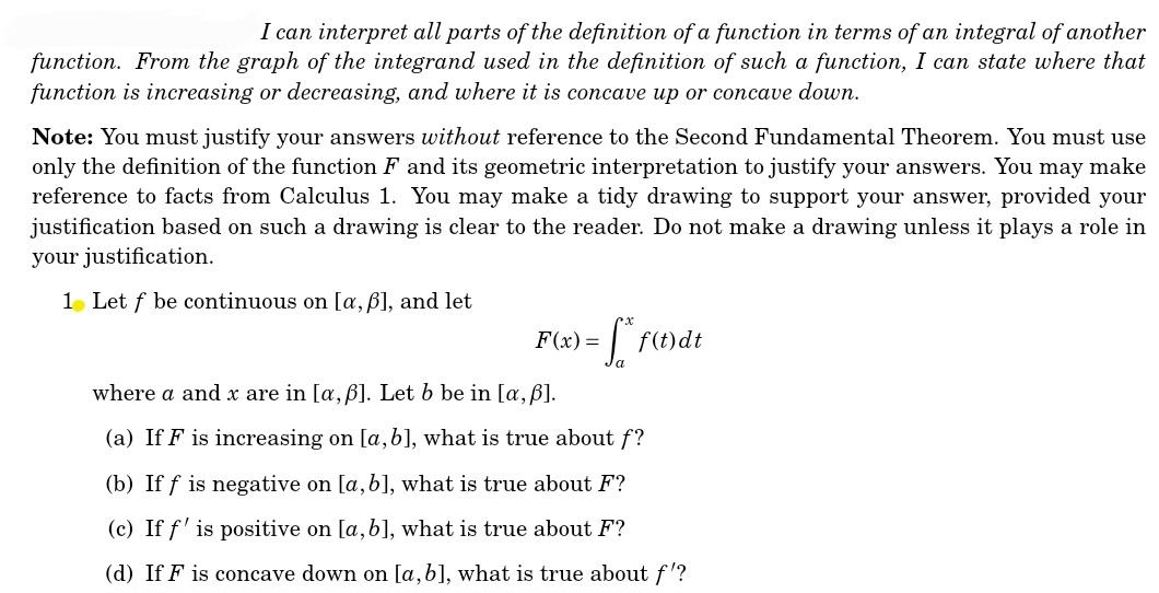 Solved I can interpret all parts of the definition of a | Chegg.com