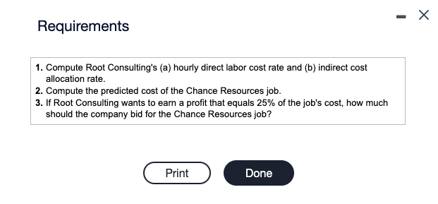 Solved Root Consulting, a real estate consulting firm, | Chegg.com