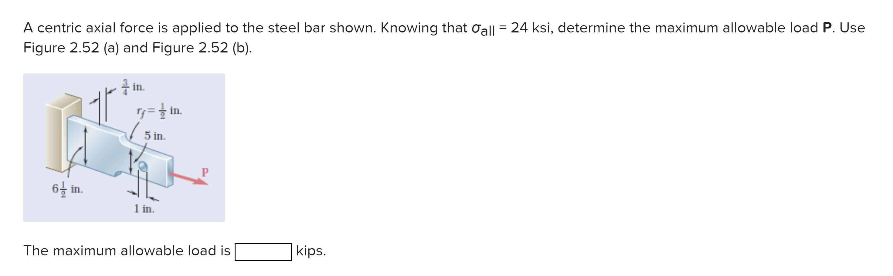 A centric axial force is applied to the steel bar | Chegg.com