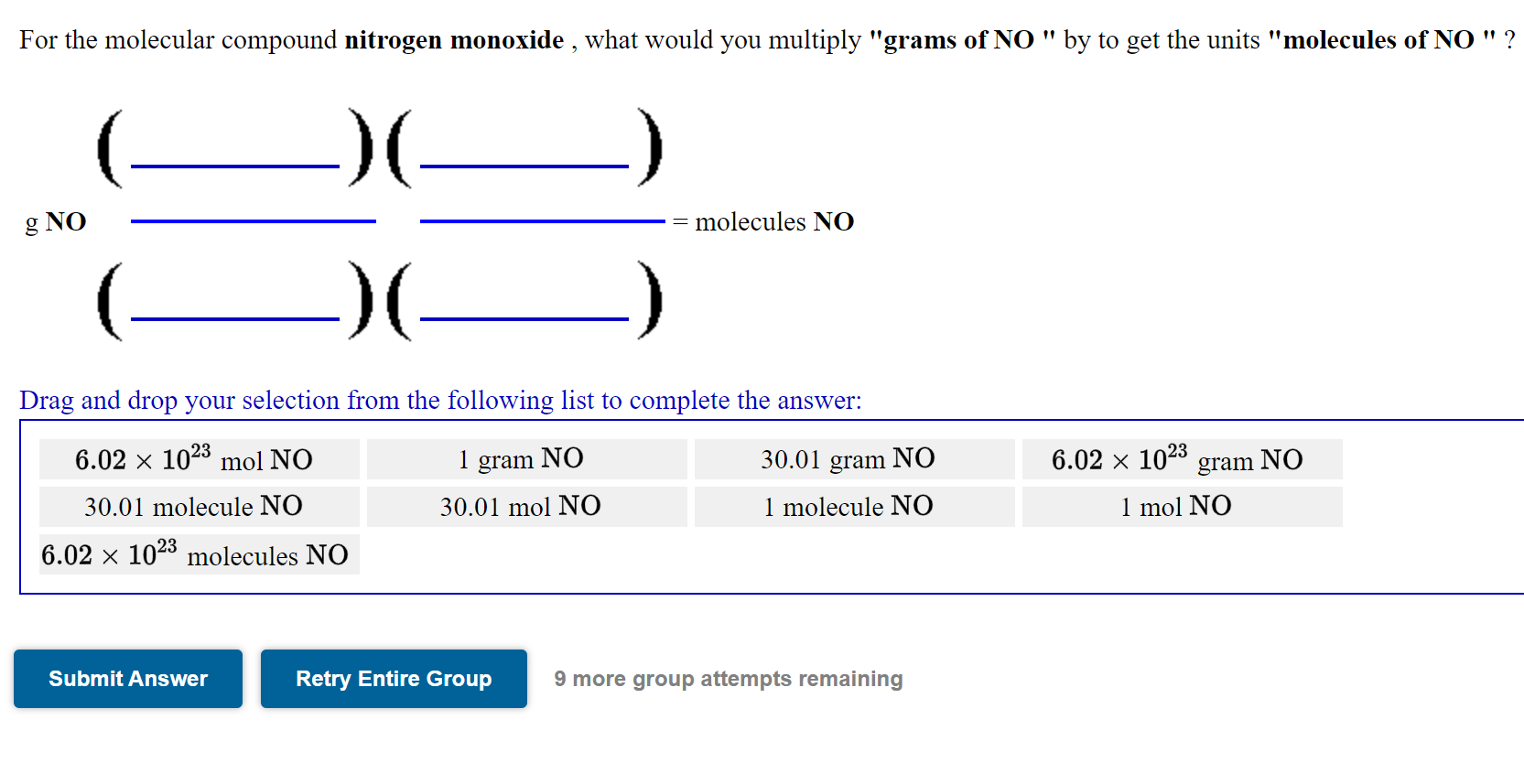Solved For the molecular compound nitrogen monoxide , what | Chegg.com