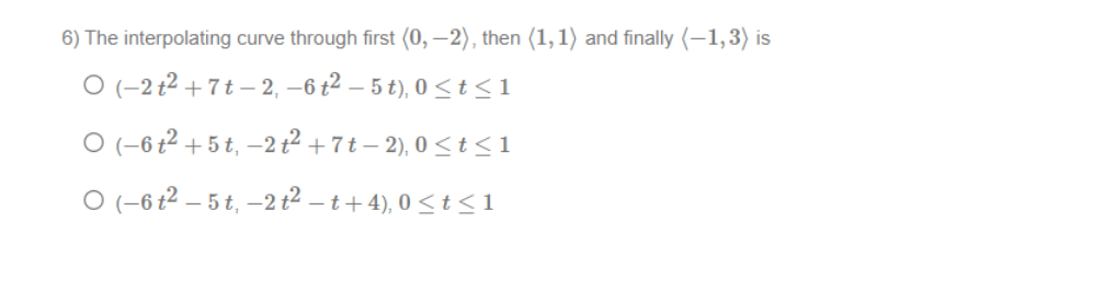Solved 6) A piecewise interpolant passes through (-4,-5), | Chegg.com