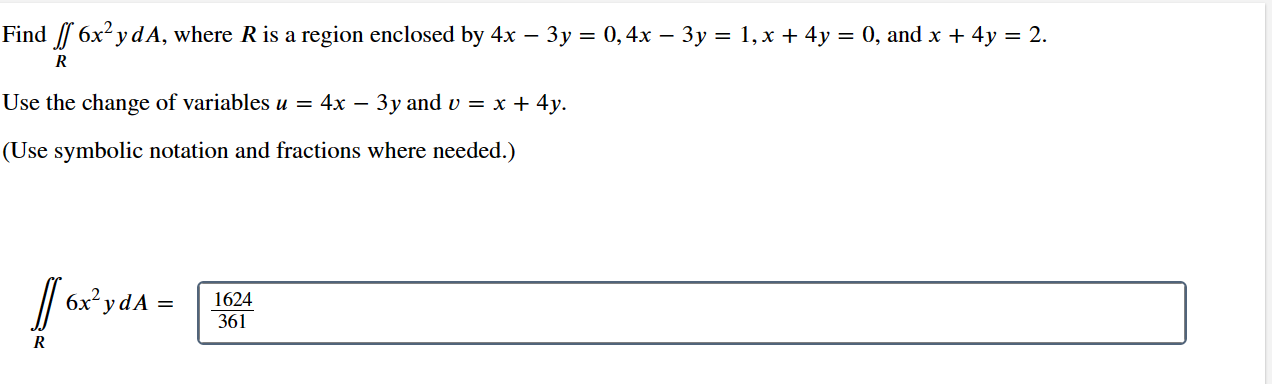 Solved Find \\( \\iint_{R} 6 x^{2} y d A \\), where \\( R | Chegg.com