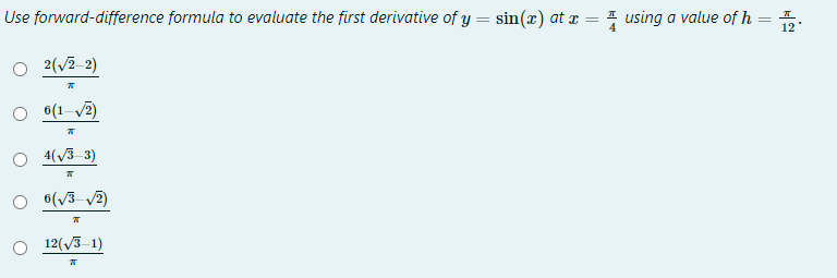Solved Use forward-difference formula to evaluate the first | Chegg.com