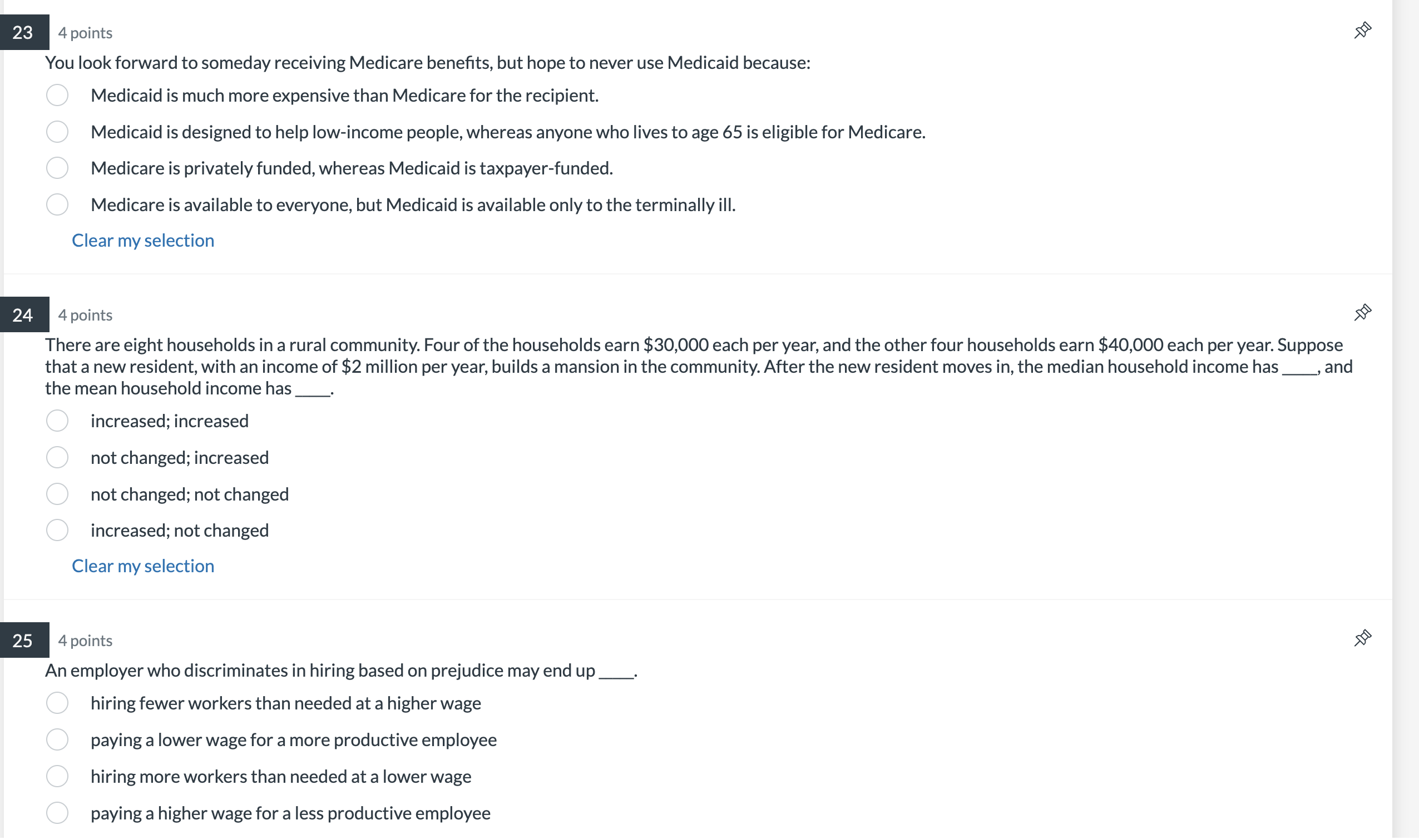 Solved 4 points You look forward to someday receiving | Chegg.com