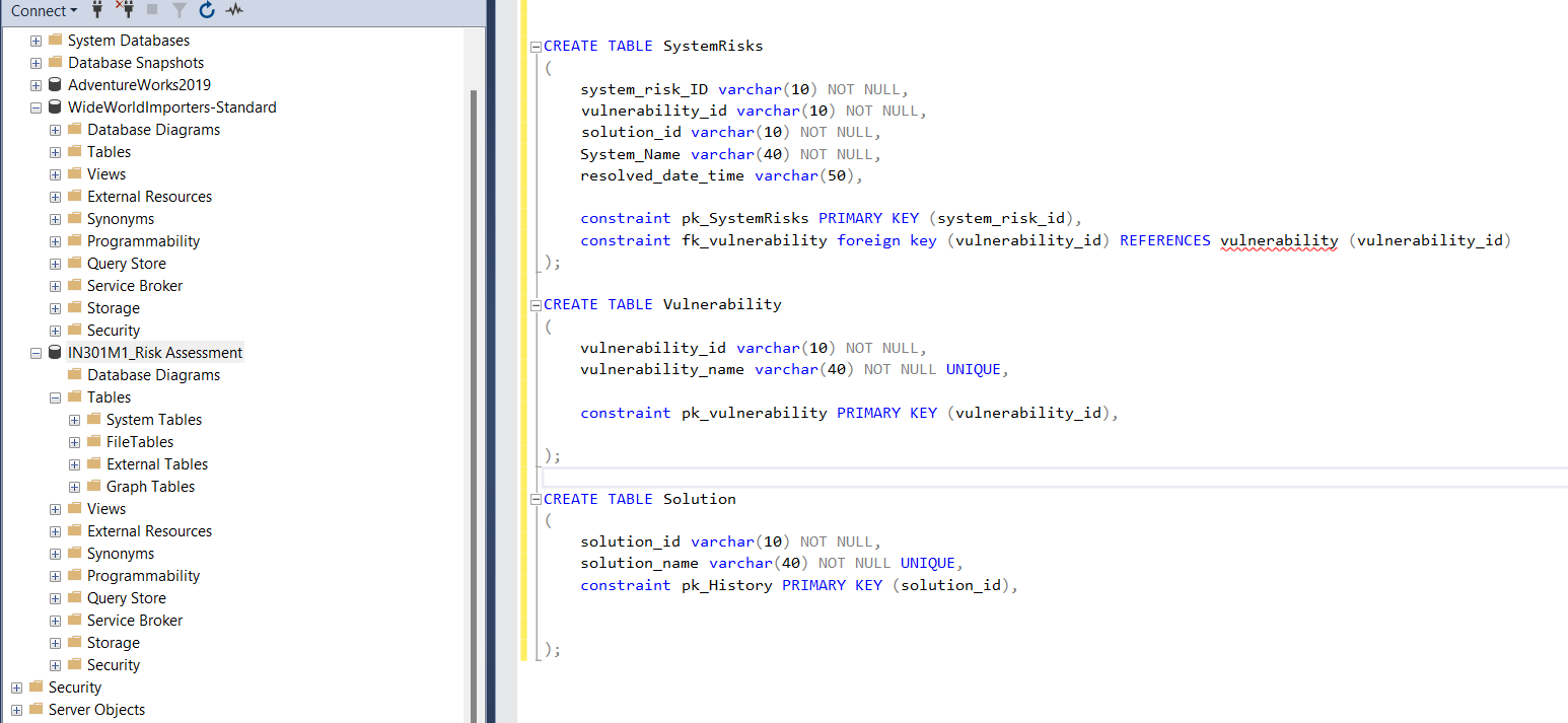 Solved Provide the DDL to create the three tables below, | Chegg.com