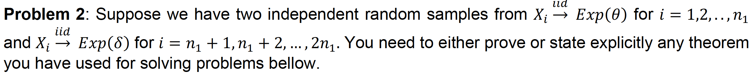 Solved Problem 2: Suppose we have two independent random | Chegg.com