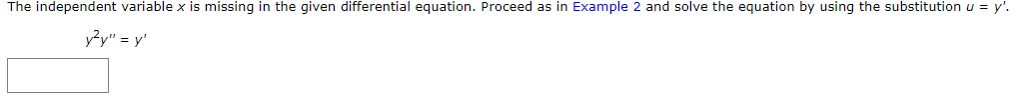 Solved The independent variable x is missing in the given | Chegg.com
