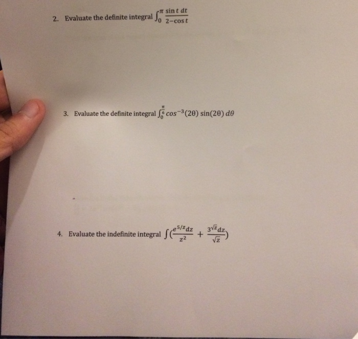 Solved Evaluate the definite integral integral^pi _0 sin t | Chegg.com