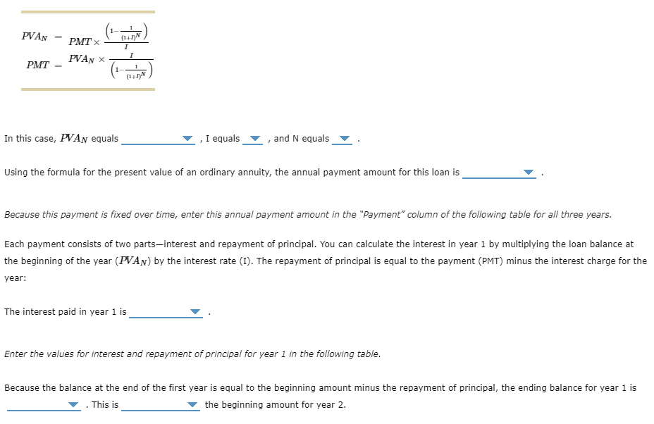 PVAN PMT x PVAN X PMT In this case, PVAN equals , I | Chegg.com