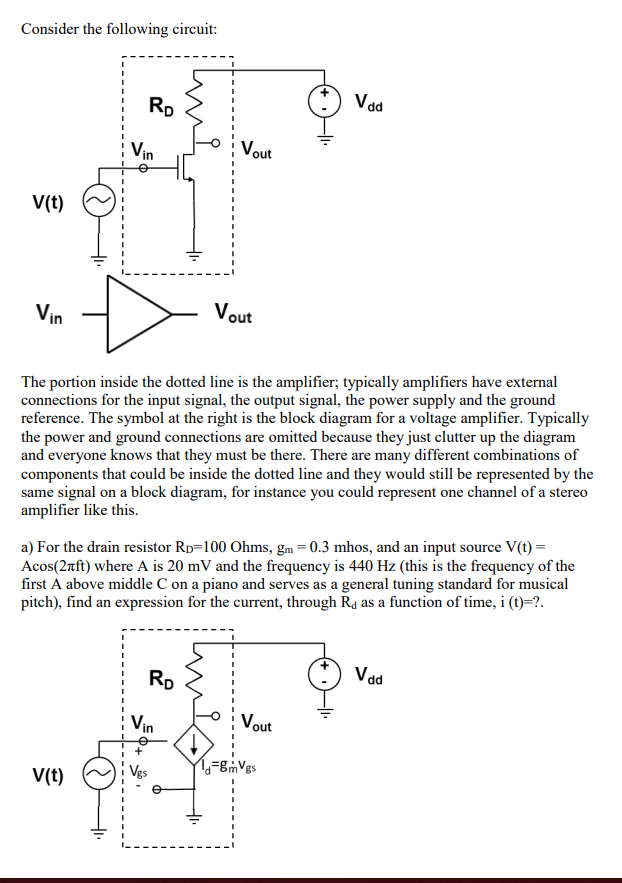 Solved 4) Field Effect Transistor The simplest model for a | Chegg.com