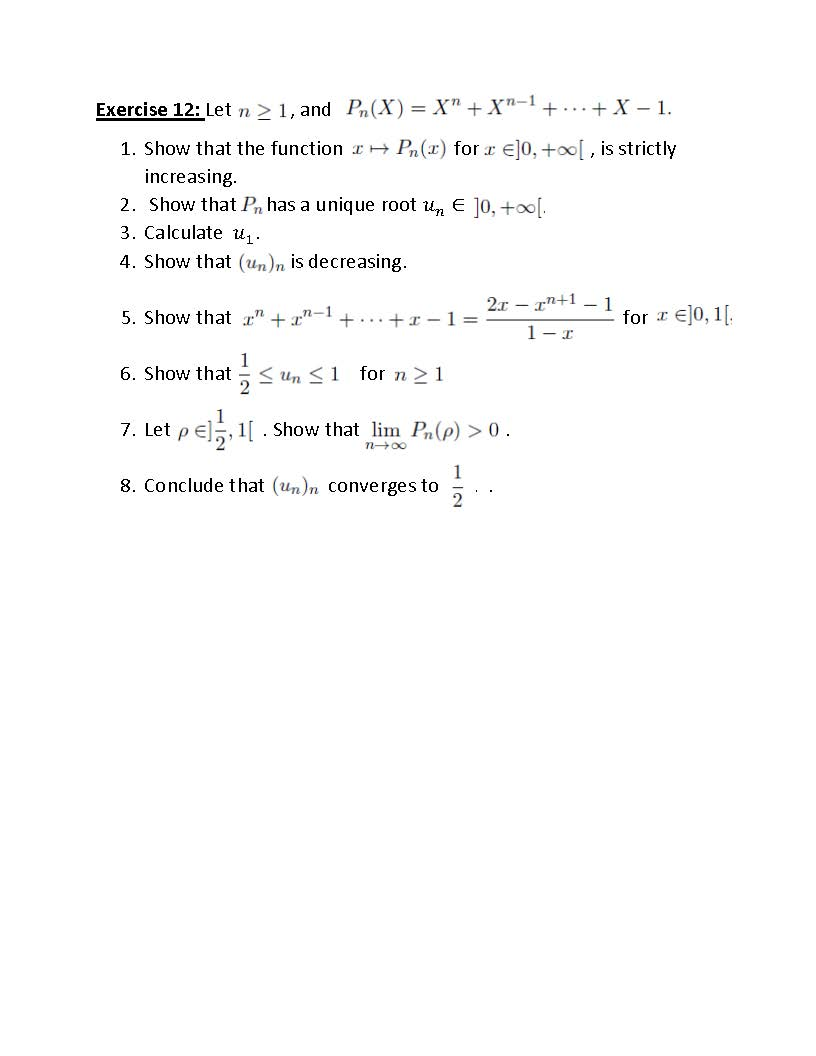 MATH-100, FALL 2019 Tutorial 3 Exercise 1: Solve the | Chegg.com