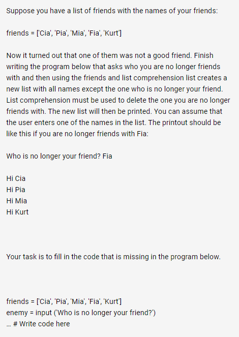 Solved Suppose you have a list of friends with the names of | Chegg.com