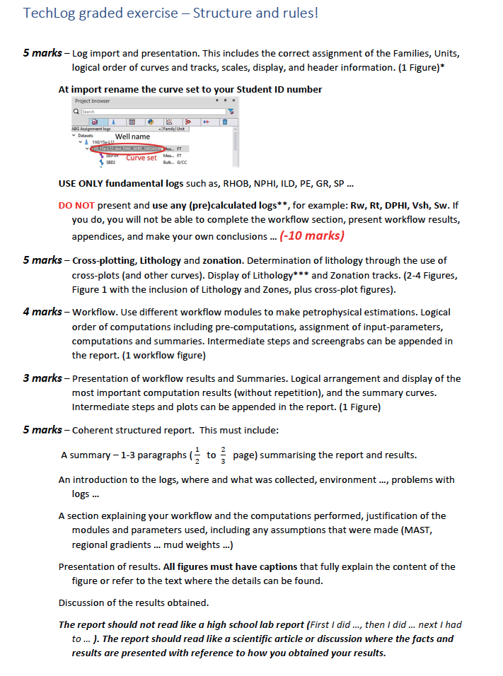 TechLog graded exercise - Structure and rules! 5 | Chegg.com