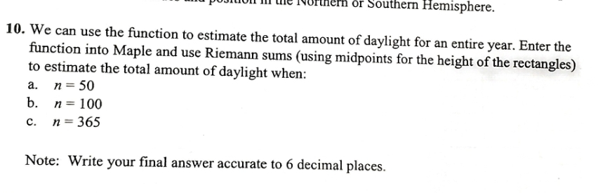 MATH 171 Project 3 Calculus I Fall 2019 The following | Chegg.com