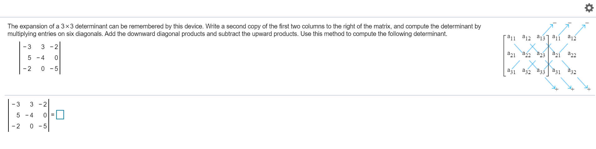 Solved k The expansion of a 3x3 determinant can be | Chegg.com