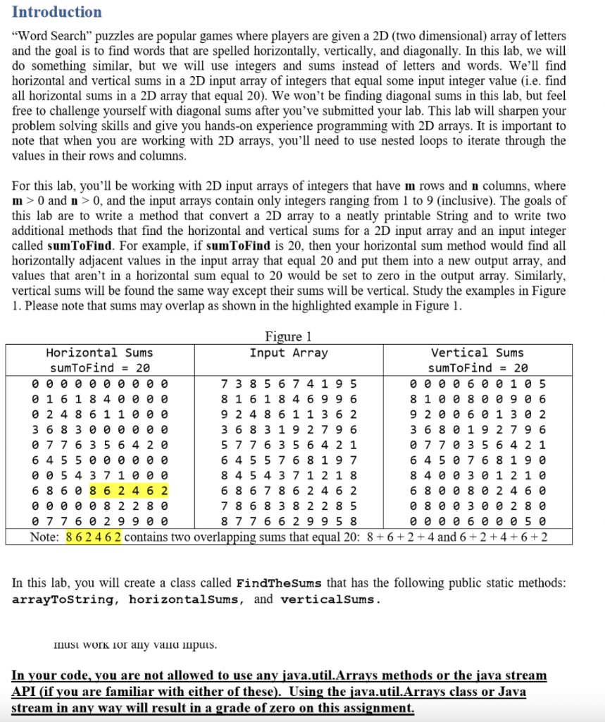 Solved Introduction "Word Search" puzzles are popular games | Chegg.com