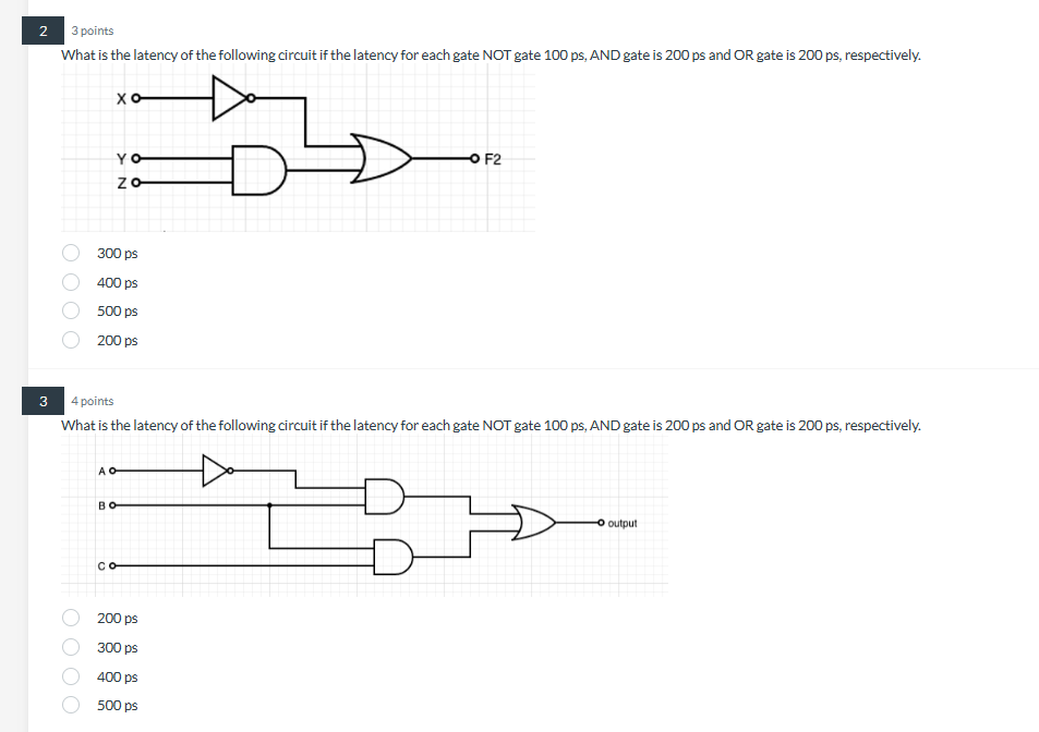 Solved What is the latency of the following circuit if the | Chegg.com