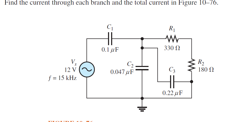 Solved Find the current through each branch and the total | Chegg.com