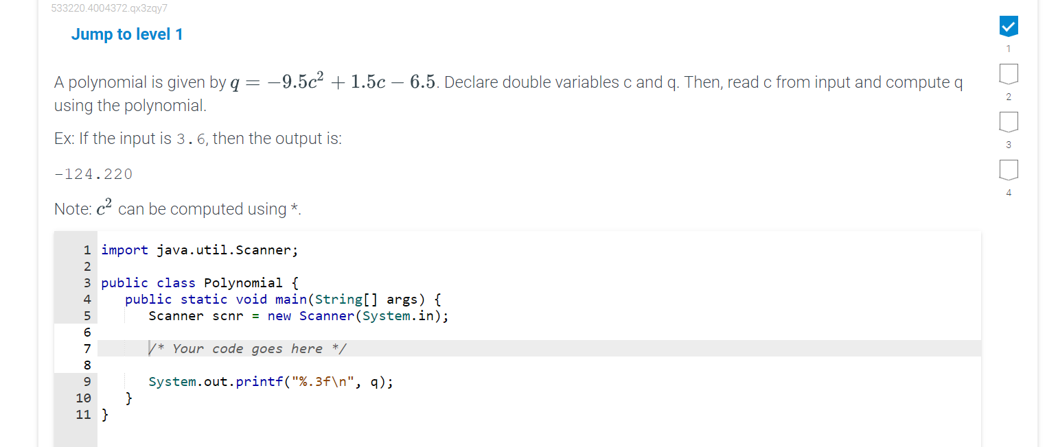 Solved 533220.4004372.qx3zqy7Jump to level 1A polynomial is | Chegg.com