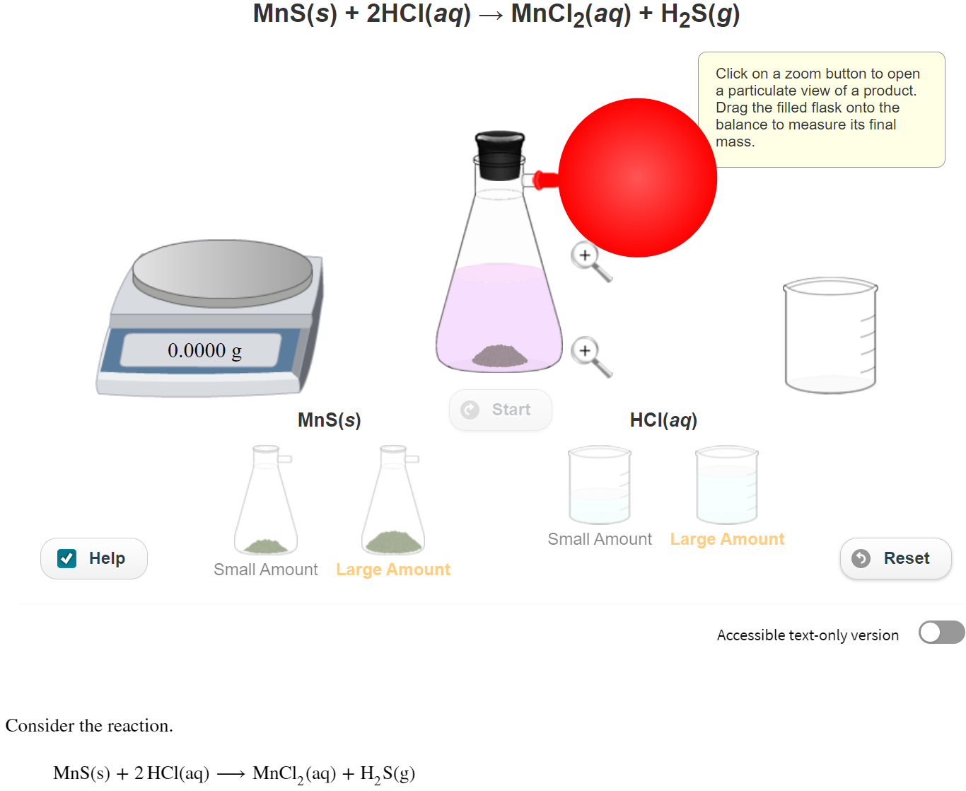 MnS(s)+2HCl(aq)→MnCl2(aq)+H2 S(g) Consider the | Chegg.com
