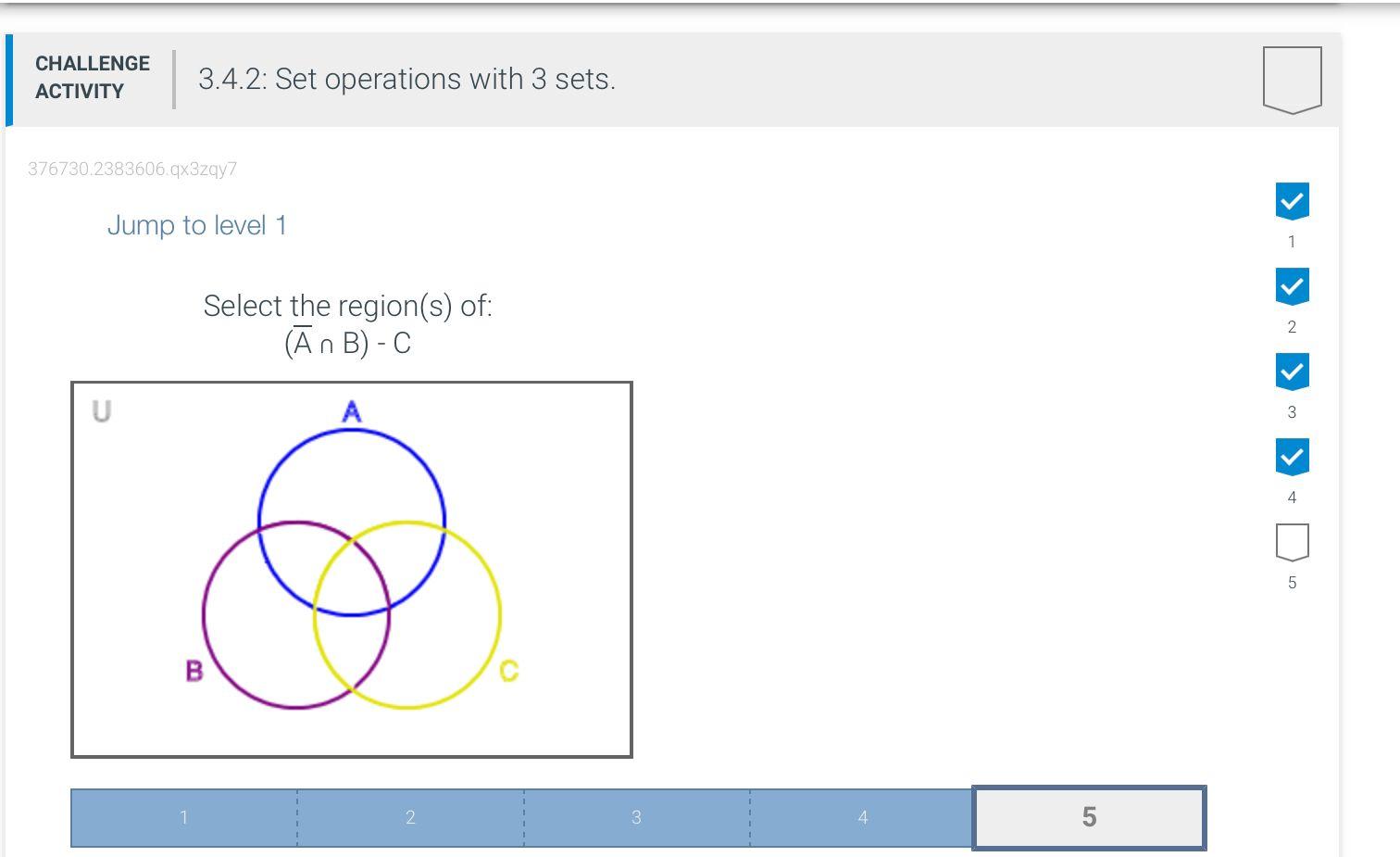 Solved More set operation should I find the A complement | Chegg.com
