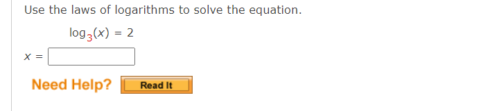 Solved Use the laws of logarithms to solve the equation. | Chegg.com