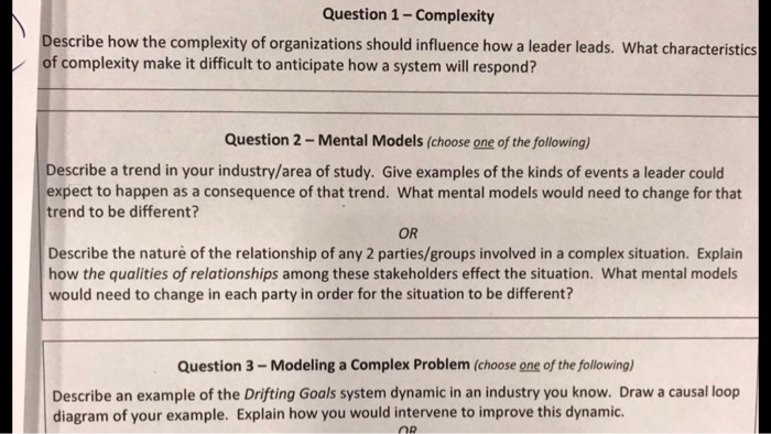 Solved Question 1-Complexity escribe how the complexity of | Chegg.com