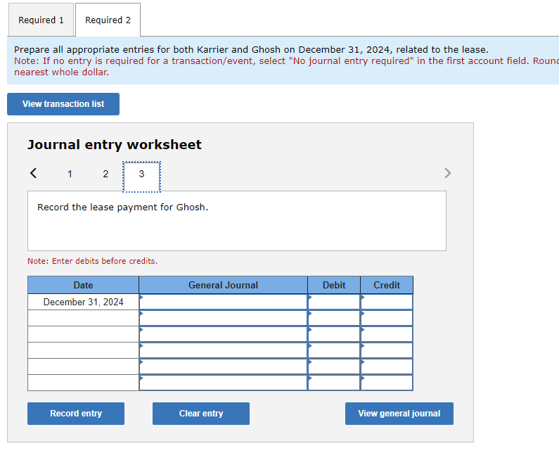 Solved On January 1, 2024, Ghosh Industries leased a | Chegg.com