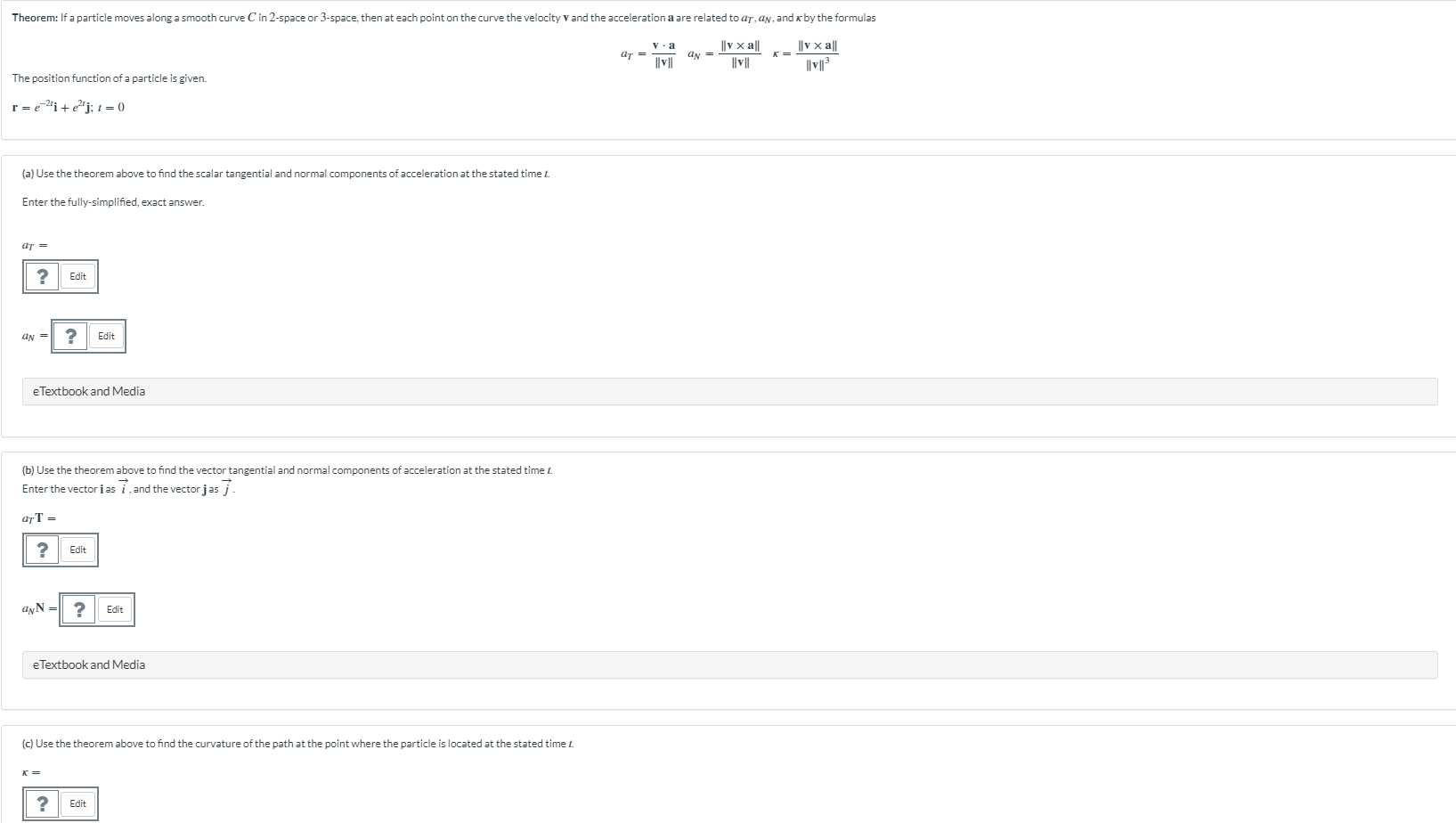 Solved Theorem: If a particle moves along a smooth curve C | Chegg.com
