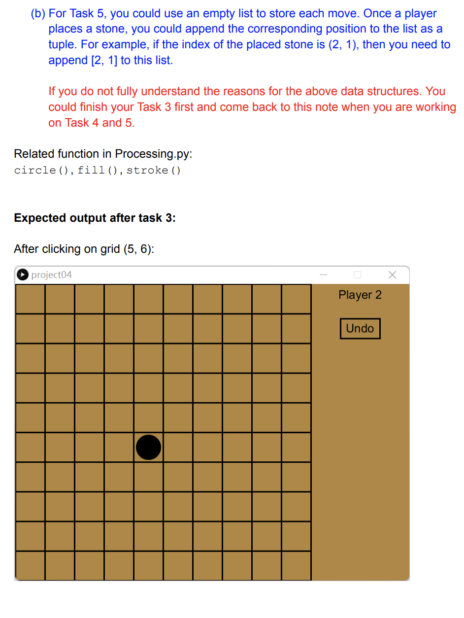 Description: In this project, you will create a Renju | Chegg.com
