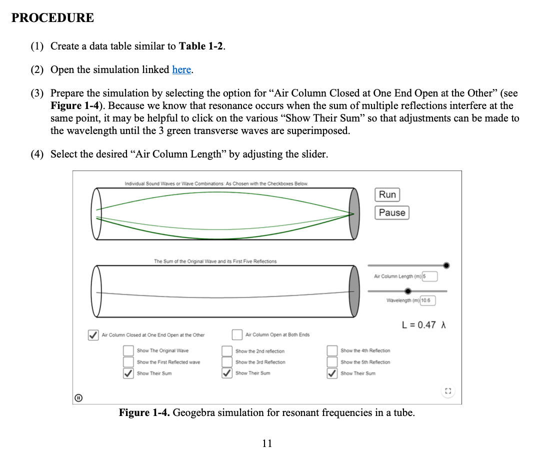 Solved PROCEDURE (1) Create a data table similar to Table | Chegg.com