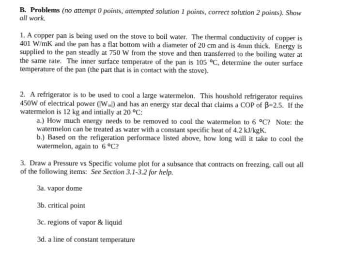 Solved B. Problems (no attempt 0 points, attempted solution | Chegg.com
