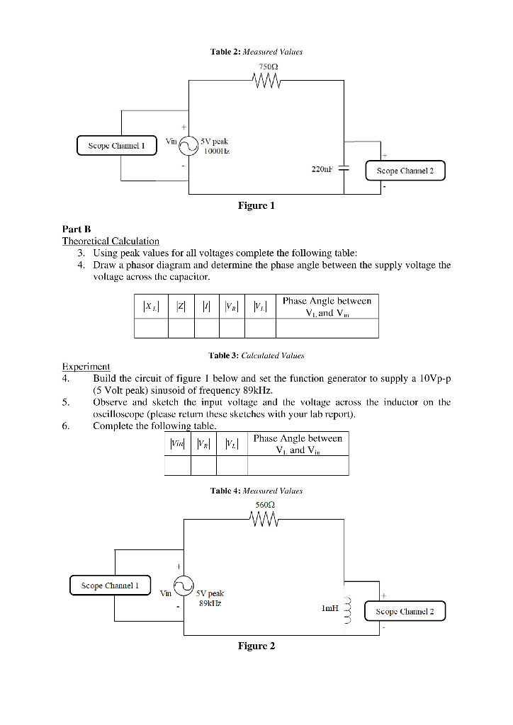 Solved LAB 3: Capacitive and Inductive Reactance | Chegg.com