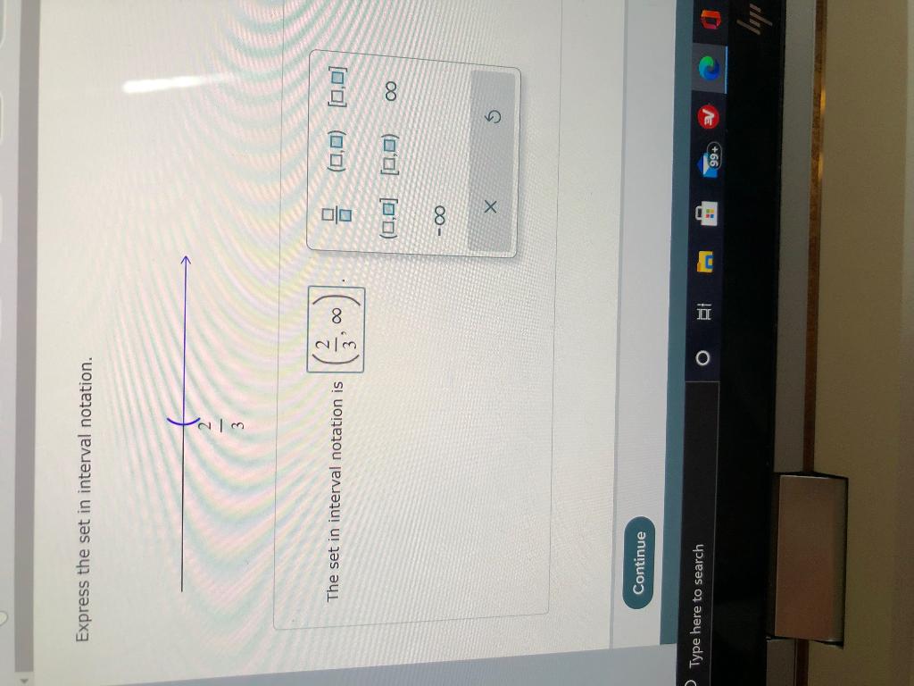 Solved Express the set in interval notation. ] 9 The set in | Chegg.com