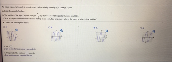 Solved An object moves horizontally in one direction with a | Chegg.com