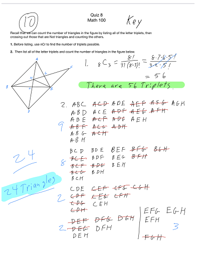 Solved 2. Then list all of the letter triplets and count the | Chegg.com
