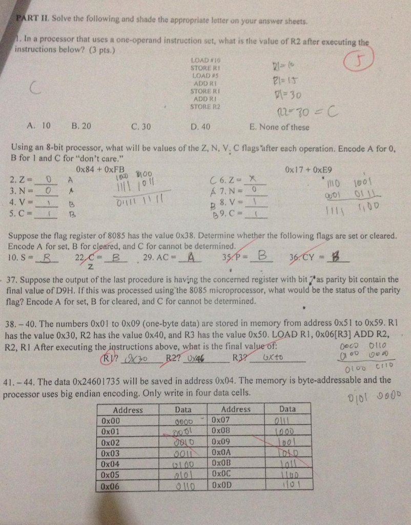 Solved PART II. Solve the following and shade the | Chegg.com