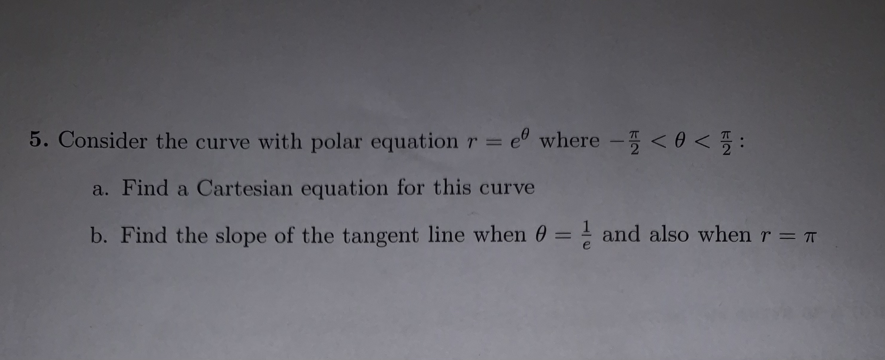 Solved Consider the curve with polar equation where :a. | Chegg.com