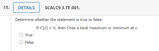 Solved Determine whether the statement is true or false. If | Chegg.com