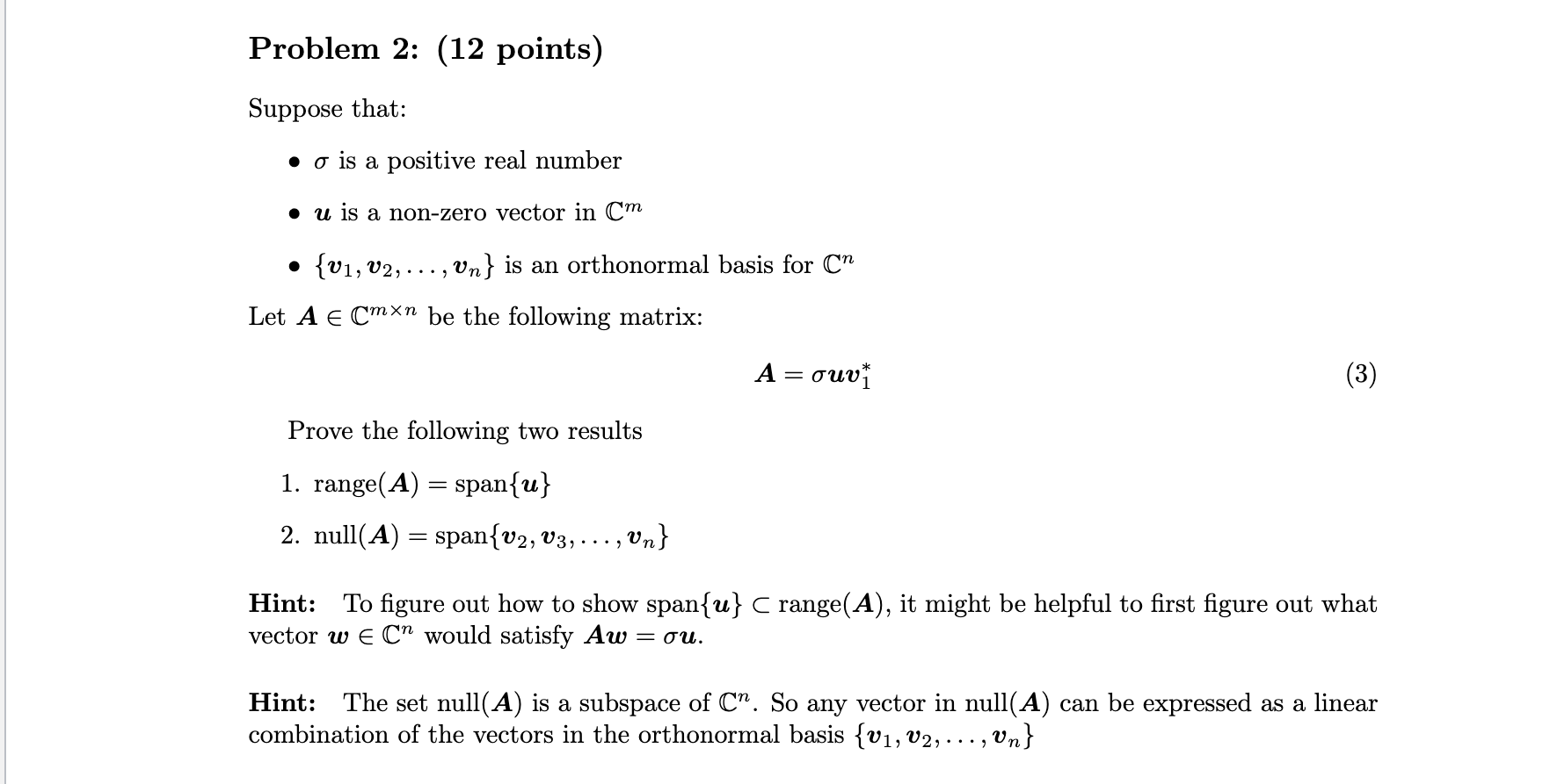Solved Problem 2: (12 points) Suppose that: - σ is a | Chegg.com