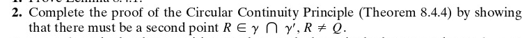 Solved Complete the proof of ﻿the Circular Continuity | Chegg.com