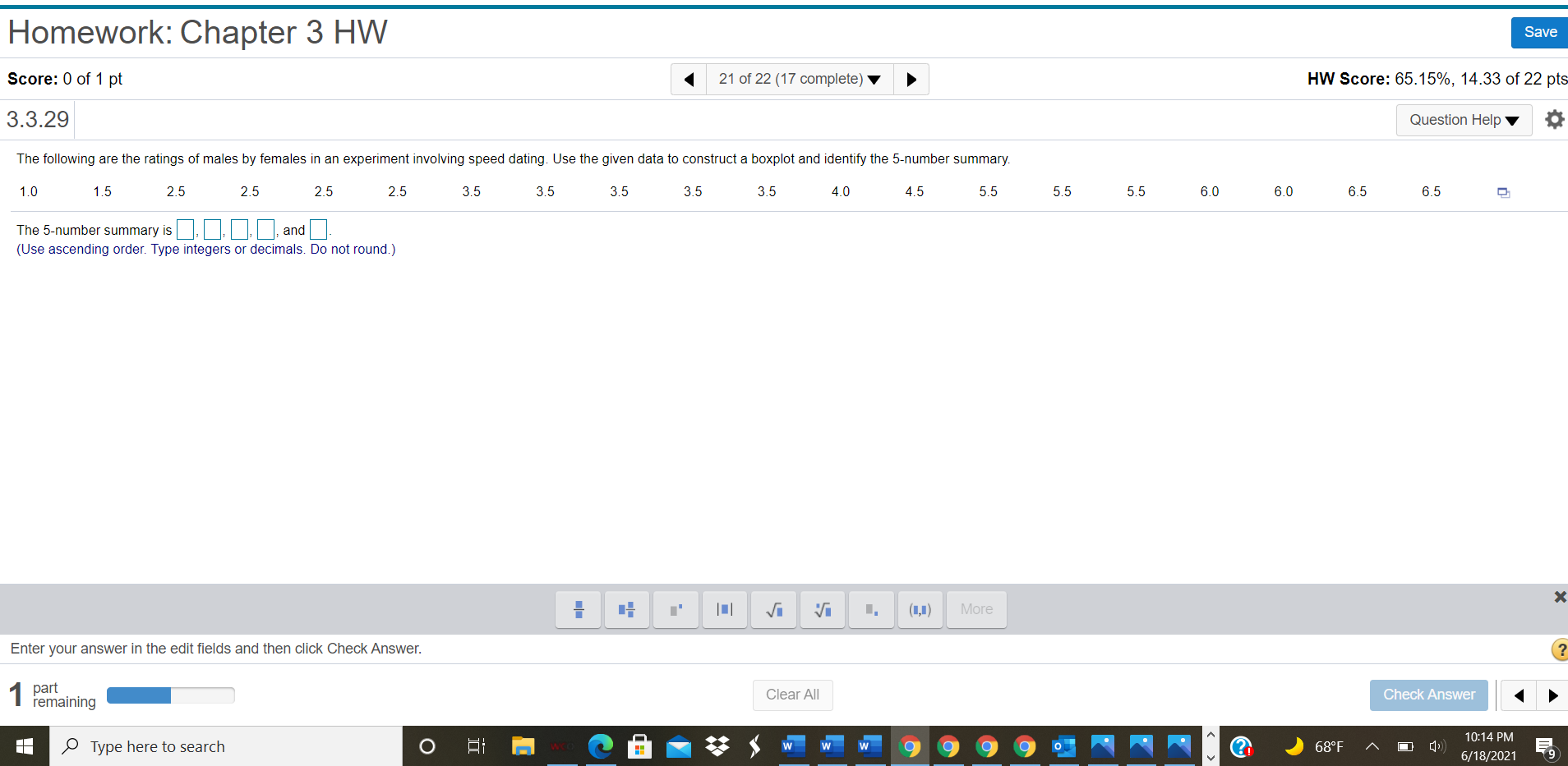 Solved Homework Chapter 3 Hw Save Score 0 Of 1 Pt 21 Of 22